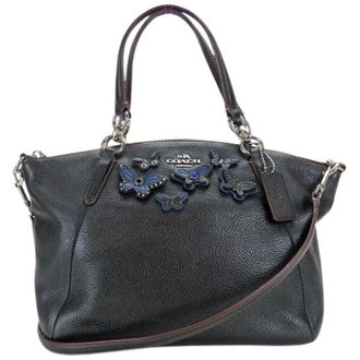 Coach Sac &agrave; main en cuir Pre-owned - Femme - Pre-owned - Noir - Taille: ONE Size