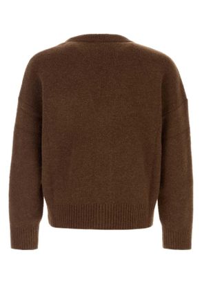 Ami Alpaca Blend Cardigan - Brown