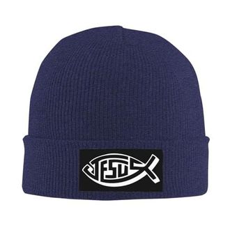 Generic Coupe-Vent Bonnet Tricot&eacute;, J&eacute;sus, Slouch Chapeau Tricot&eacute;, Bonnet Hiver Chaud Tricot pour Adultes, Cyclisme, Ski