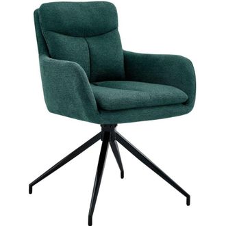 Clp Chaise de salle &agrave; manger Somers Tissu Vert