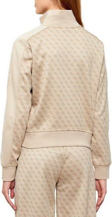 Guess Sweatshirt MAYA 4G FULLZIP SWEATSHIRT - Bedruckter Logo-Sweater mit Rei&szlig;verschlus