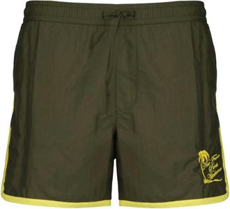 Dr&ocirc;le de Monsieur Homme, Maillots de bain, Vert, Taille: M Plage Slogan Palmier Shorts
