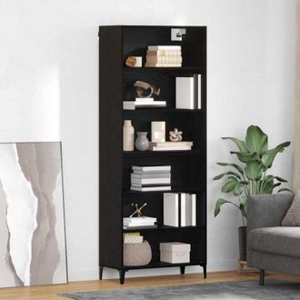 vidaXL vidaXL Haut Armoire Ch&ecirc;ne noir 69,5 x 34 x 180 cm Bois ding&eacute;nierie