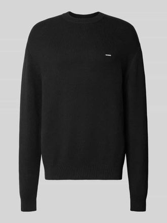 Review Relaxed Fit Strickpullover aus reiner Baumwolle
