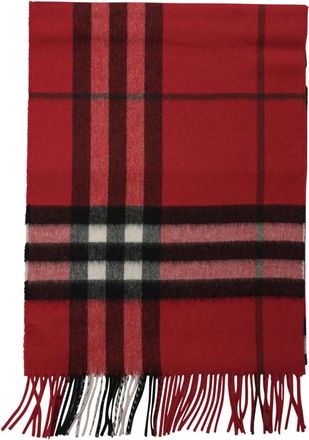 Burberry &Eacute;charpe de Luxe en Cachemire - Homme - Accessoires - Rouge - Taille: ONE Size
