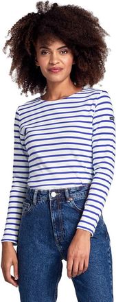 Armor Lux Damen T-Shirt Gestreift, Mehrfarbig (Dw5 Mehrfarbig/&Eacute;toile), 38 (Herstellergr&ouml;&szlig;e: 1)