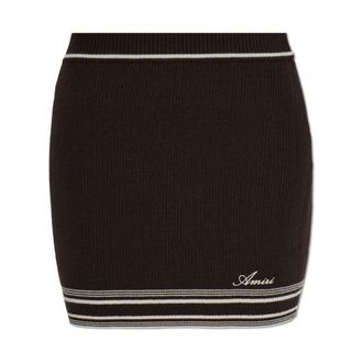 Amiri MA Stripe Mini Rock - - Skirts - Damen - Braun - XS
