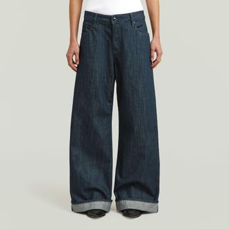 G-Star Roxx Wide Jeans - Dunkelblau - Damen