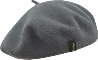 Borsalino Bonnet Basque Femme | 100% Laine | Patrizia Beret | Made in Italy, Gris Moyen, Taille Unique