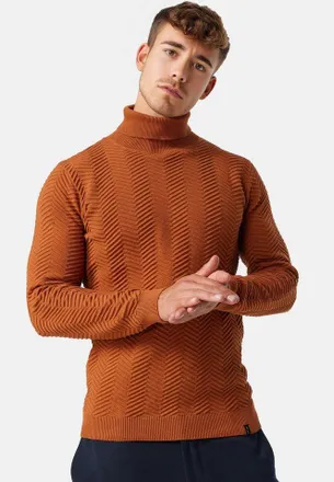 Indicode Rollkragenpullover Herren Saini Strickpullover Herrenpullover