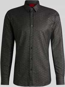 HUGO BOSS Super Slim Fit Businesshemd aus Baumwoll-Mix Modell ELISHA02