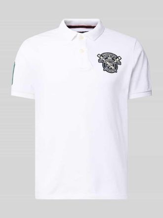 Superdry Regular Fit Poloshirt mit Label-Patches