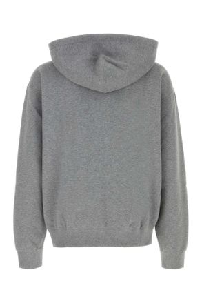 Jil Sander Mens Grey Cotton Sweatshirt 037 Exterior: T-Shirt T-shirts And Polos
