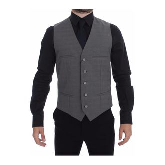 Dolce & Gabbana Homme, Costumes, Gris, Taille: M Gilets de costume