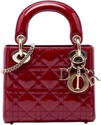 Dior Sac main Lady Pre-owned - Femme - Pre-owned - Rouge - Taille: ONE Size