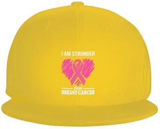 Generic Je suis Plus Forte Que Le Cancer du Sein Femme Homme Casquette Hip Hop Protection Solaire Snapback Chapeau Anti-UV Strapback Cap pour P&ecirc;che Trucker Ad