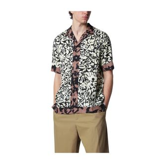 Dries Van Noten Reg Fit Boxy Kurzarmhemd - - Shirts - Herren - Mehrfarbig - M