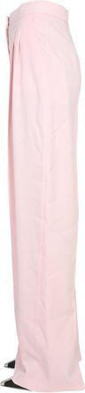 Alexander McQueen Wide Leg Wool Trousers - Pink
