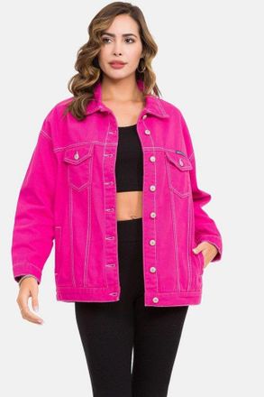 Cipo & Baxx Jeansjacke Jeansjacke mit stylischen auff&auml;lligen Elementen, WJ211