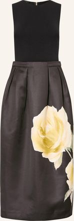 Ted Baker Kleid Verinie Im Materialmix schwarz