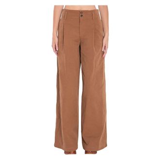 Chlo&eacute; Femme, Pantalons, Brun, Taille: 38 FR Wide Pantalons