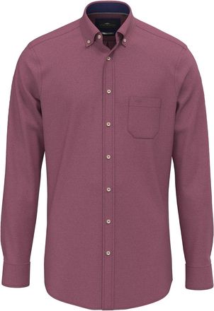 Fynch-Hatton Hemd aus Baumwolle mit Brusttasche und Button-Down-Kragen deep Merlot/XXL