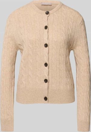 Christian Berg Strickjacke aus Woll-Mix mit Strukturmuster