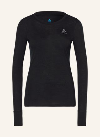 Odlo Funktionsw&auml;sche-Shirt Natural Merino 200 Aus Merinowolle schwarz