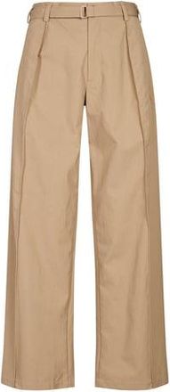Co Pantalon avec ceinture amovible en coton m&eacute;lang&eacute;