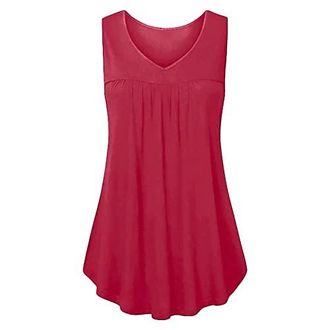 Generic Debardeur en Maille C&ocirc;tel&eacute;e Femme avec Yoga Cotele Personnalisable Asymetrique Microfibre Polyester Transparent Fantaisie Militaire Fleur Carre Plage 