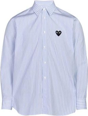 Comme Des Gar&ccedil;ons Chemise droite en coton bleu