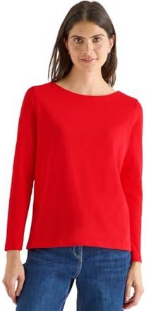 Cecil 3227273 T-Shirt Basique à Manches Longues, Orange Citrouille, XS Femme