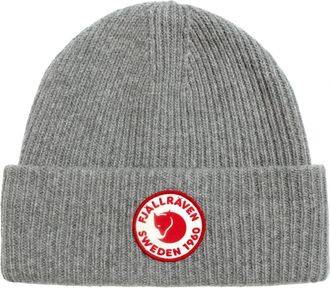 Fj&auml;llr&auml;ven unisex, Accessoires, Gris, Taille: ONE Size Bonnet Tricot&eacute; 1960 Logo