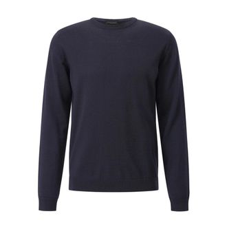 Roberto Collina Merinowolle Pullover - - Knitwear - Herren - Blau - 3XL