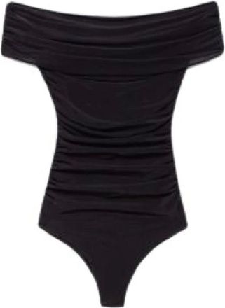 Aniye By Femme, Tops, Noir, Taille: 40 FR Ruched Off-Shoulder Top