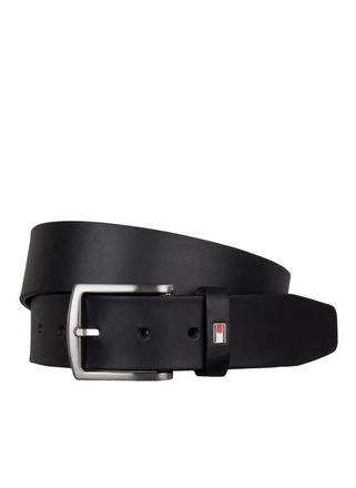 Tommy Hilfiger Lederg&uuml;rtel New Denton 4.0 blau