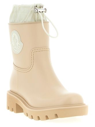Moncler Womens Beige Pvc Ankle Boots