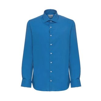 Michael Kors Chemise &eacute;l&eacute;gante Slim Fit &agrave; boutons - Homme - Chemises - Bleu - Taille: XL