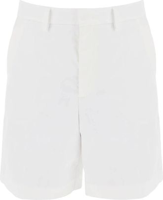 Valentino Garavani Homme, Shorts, Blanc, Taille: M Cotton Bermuda Shorts