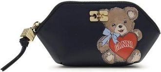 Ganni Femme, Accessoires, Noir, Taille: ONE Size The Bou Coin Purse