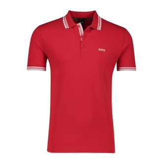 HUGO BOSS Homme, Tops, Rouge, Taille: M Polo &agrave; Manches Courtes