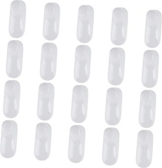BESPORTBLE 20 Paare Transparente Kunststoff Fu&szlig;form Schuhhalter PVC Schuhe Socken Display St&auml;nder Langlebig Klar Stabil f&uuml;r Schuhe und Socken Pr&auml;sentation im Lad
