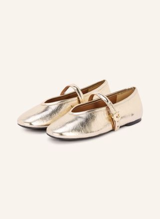 Maje Mary-Jane-Ballerinas gold