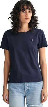 GANT Damen REG Shield SS T-Shirt, Evening Blue, 3XL