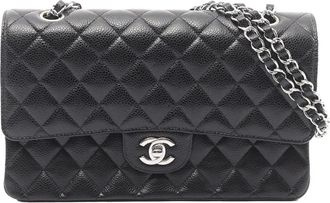 Chanel 2021-2025 Medium Classic Caviar Double Flap shoulder bag - Schwarz