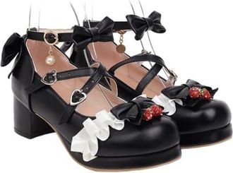 Beaupretty Chaussures De Style avec Noeud Décoratif Talons Épais Confortables Et Semelles Antidérapantes pour Meilleure Adhérence Au Sol