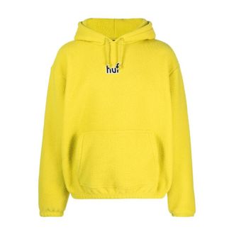 HUF Gelber Griffith Fleece Hoodie - - Sweatshirts & Hoodies - Herren - Gelb - S