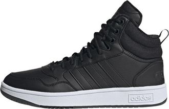 adidas Herren Hoops 3.0 Mid Lifestyle Basketball Classic Fur Lining Winterized Shoes Schuhe, Core Black/Core Black/Cloud White, 48 EU