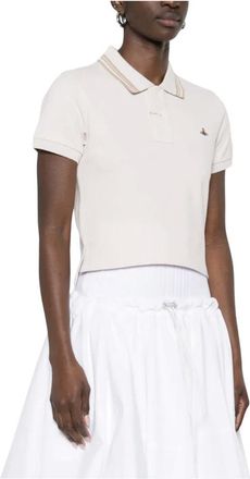 Vivienne Westwood Femme, Tops, Rose, Taille: 42 FR Mini Polo Classique