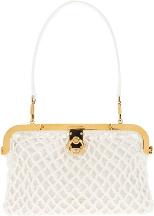 Dolce & Gabbana Femme, Sacs, Blanc, Taille: ONE Size Sac bandouli&egrave;re Amanda